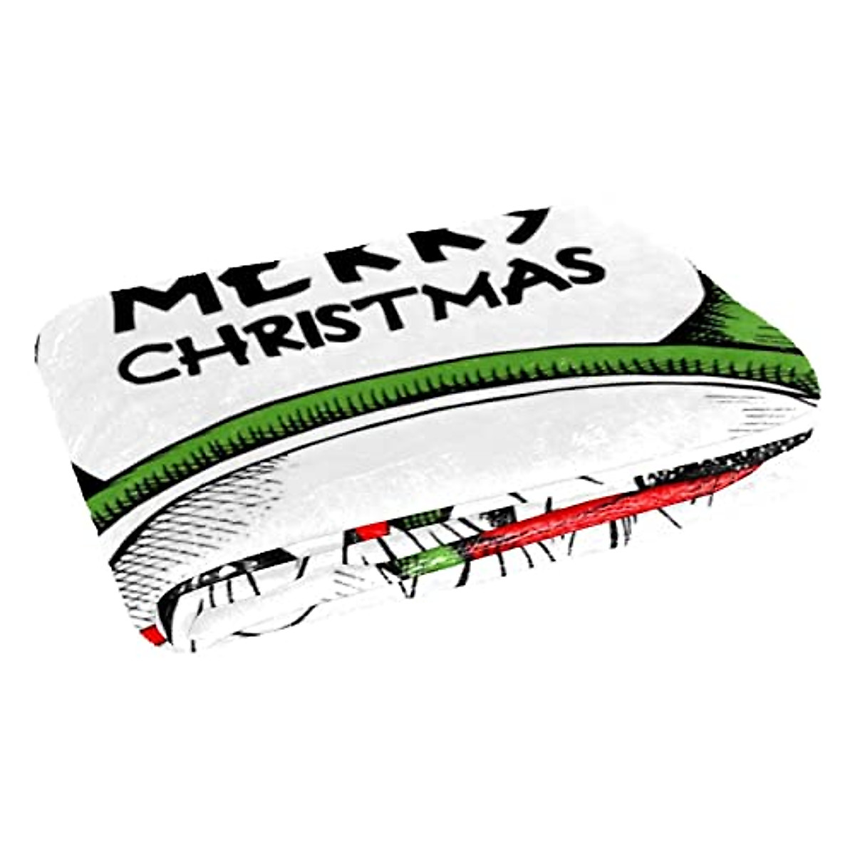 Yorkie Puppy with Santa Antler and Red Glasses Prints Soft Warm Cozy Blanket Throw for Bed Couch Sofa Picnic Camping Beach, 150×100cm