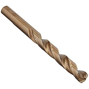 BOSCH CO2156 1-Piece 29/64 In. x 5-5/8 In. Cobalt Metal Drill Bit for Drilling Applications in Light-Gauge Metal, High-Carbon Steel, Aluminum and Ally Steel, Cast Iron, Stainless Steel, Titanium