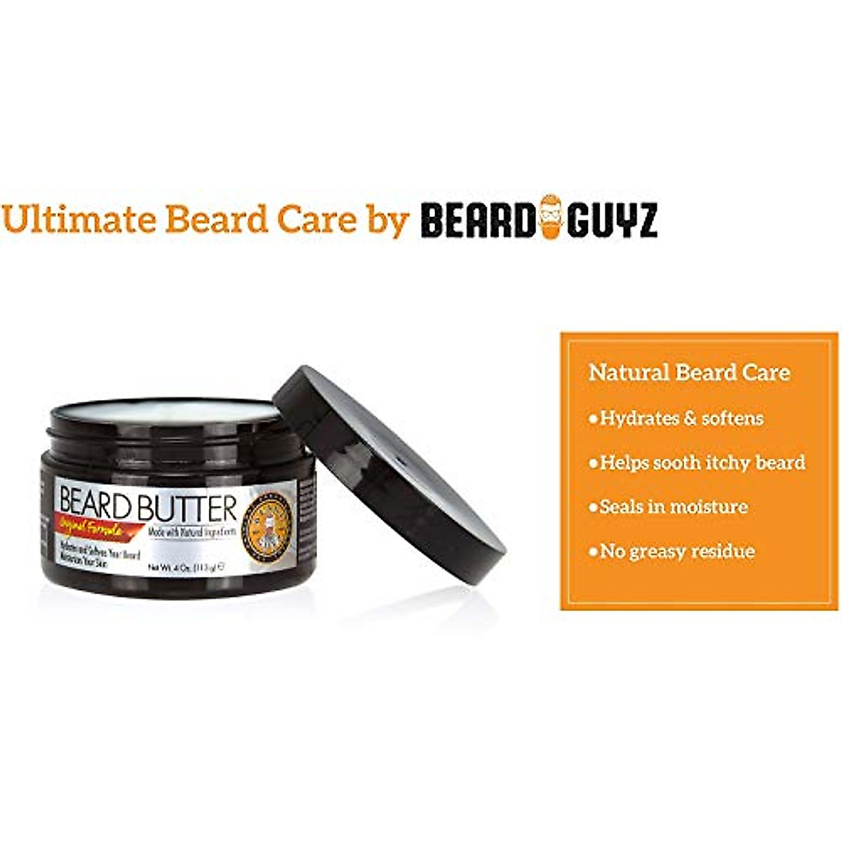 Beard Guyz Beard Butter - for Your Dry Beard (4 oz)