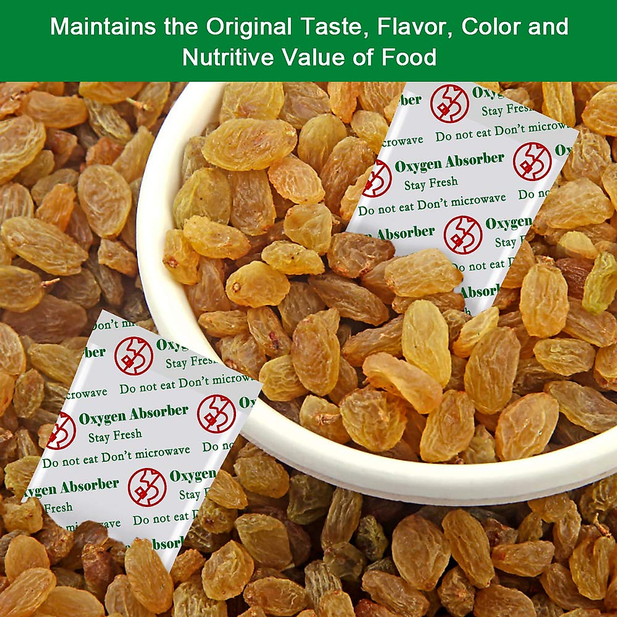 MakMeFre 2000cc(30Packets) Oxygen Absorbers for Food Storage, Food Grade Oxygen Absorbers Packets for Food