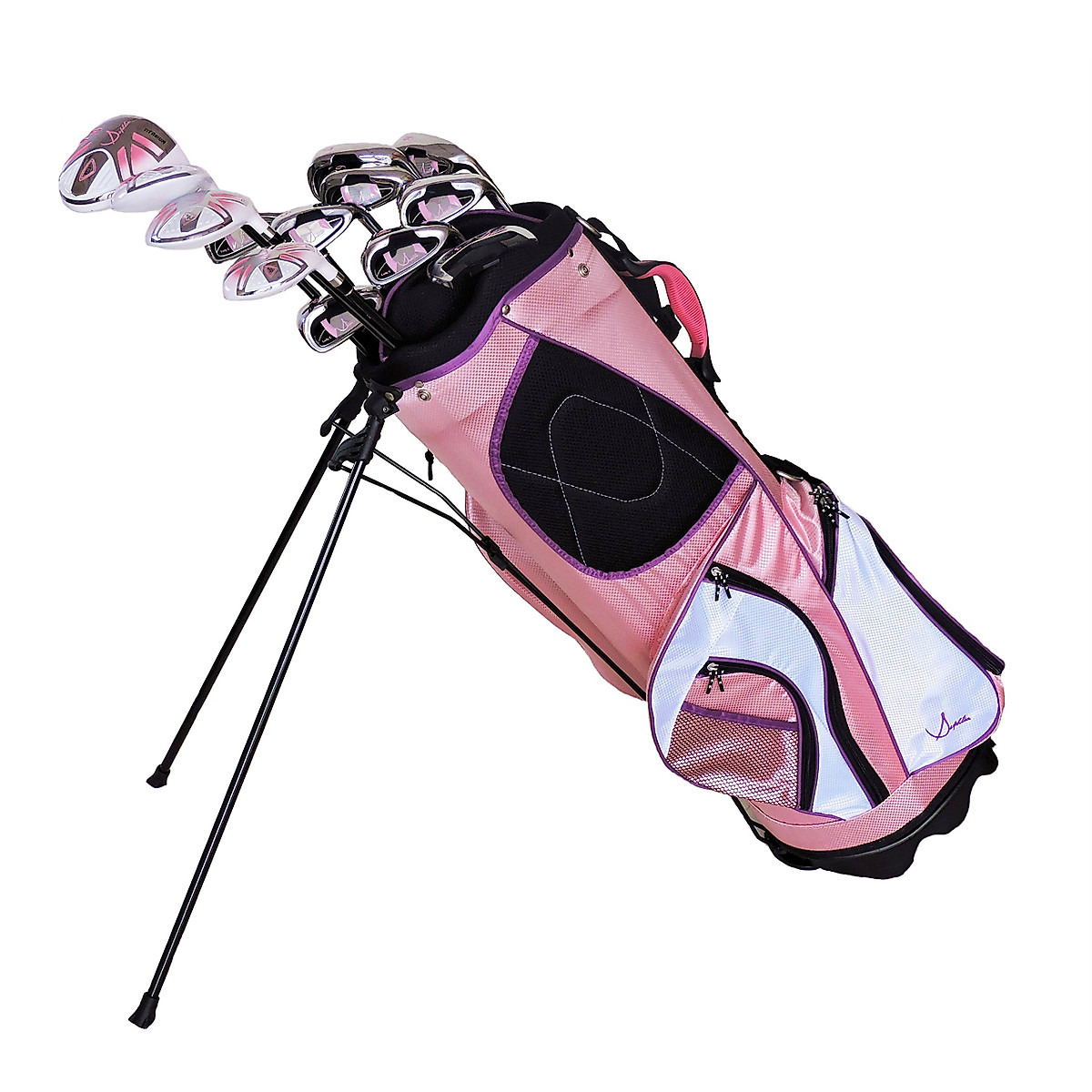 Sephlin Signature Women's Pink Right Hand 13 Pieces Golf Clubs Set & Golf Bag