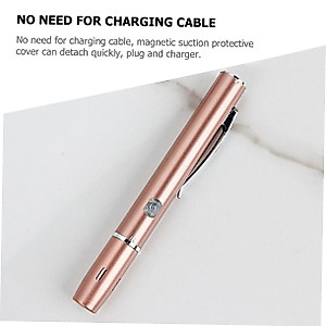 KOMBIUDA Medical Flashlight Inspection Torch Oral Flashlight Rechargeable Flashlight Torch Light Examination Pen Light Inspection Light Pocket Torch Zinc Alloy