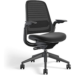 Steelcase Series 1 Work Office Chair - Licorice, Hard Floor Casters