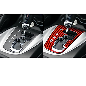 UOADA Real Premium Carbon Fiber Car Gear Box Control Decal Trim Center Console Gear Shift Panel Cover Sticker Interior Compatible with Dodge Journey 2011 2012 2013 2014 2015 2016 2017