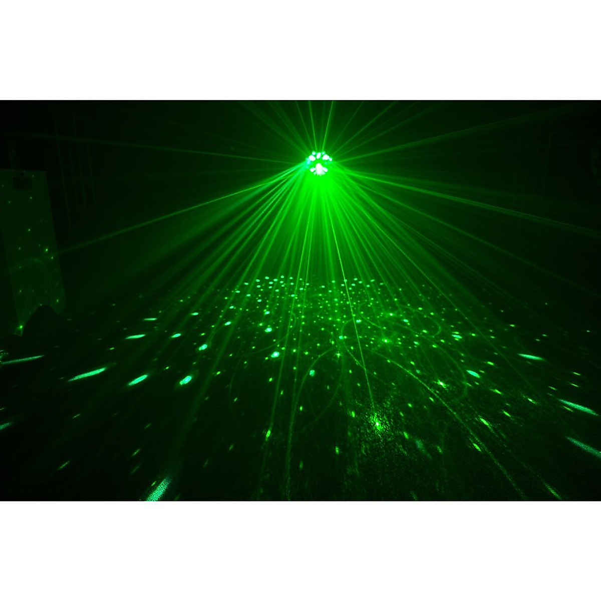 Chauvet DJ Swarm Wash FX 4-in-1 DJ Light with RGBAW Rotating Derby, RGB+UV Wash, Ring of White SMD Strobes and 1 Year Free Extended Warranty