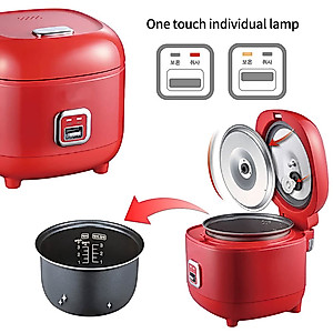 Rice Cooker For 3 People CUPS Steamer (Red)