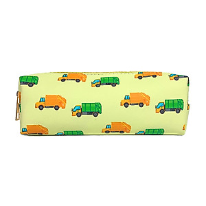 Pencil Case Garbage Day Truck Pouch Pen Case with Zipper for Office Organizer School Boys Girls