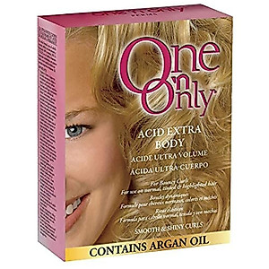 One 'n Only Acid Extra Body Perm with Argan Oil for Bouncy Curls, Leaves Hair Manageable, Firm and Even Curls, Great for Normal, Tinted, and Frosted Hair, Processing Without Dryness or Frizziness