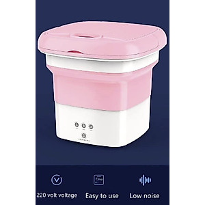 FlexiWash Portable Washing Machine, Mini Washing Machine with 3 Modes Deep Small Foldable Bucket Washer for Camping, RV, Travel, Small Spaces, Lightweight and Easy to Carry