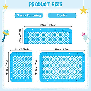 Maxcheck Silicone Dishwasher Bag Large Baby Bottles Dishwasher Bag Silicone Dishwasher Bag for Small Items Bottle Nipples Breast Pump Accessories Pacifier Toy Parts(Blue, Green)