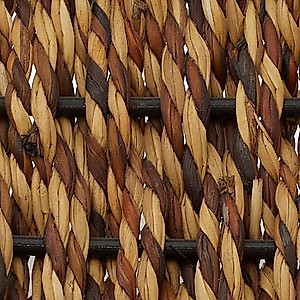 Deco 79 Coastal Storage Seagrass Metal Basket S/3 19",17",15"-87536, Brown