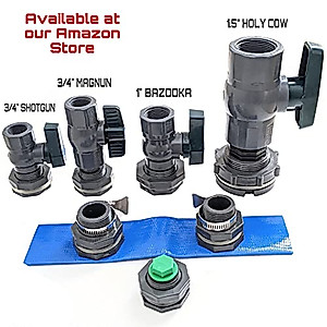 Van Enterprises 3/4" Drain Valve Plug Kit for Rain Barrels, Tuff Stuff, Rubbermaid Water Tanks, Behrens Steel Tanks, Tubs, Pools