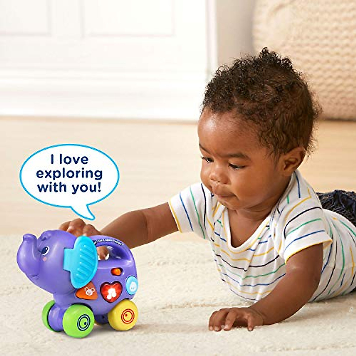 VTech Push & Explore Elephant, Purple