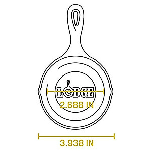 Lodge Skillet Spoon Rest Cast Iron 3-1/2" Dia. (6 pack)
