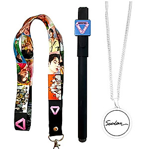 Fatyi Seventeen Gift Set for Lomo Card, Kpop Merch Sticker, 3D Sticker, Mirror, Sticky Note, Keychain, Badge, Pen, Banner and Phone Stand