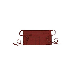 Chef Works Unisex Uptown Waist Apron, Red Navy, One Size