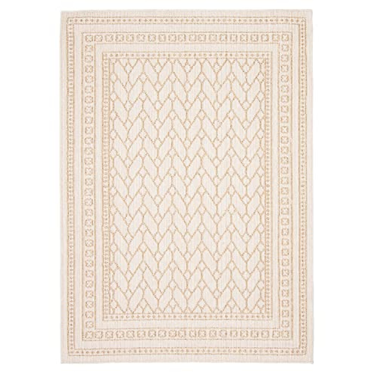eCarpetGallery Vintage Turkish Area Rug for Living Room Bedroom Taupe Carpet, High Low Pile Textured Rug, 368018, 8'x10'