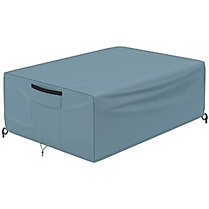 MUTUSHI Patio Furniture Cover Small, Waterproof Outdoor Table Cover, 74" CM x 47" CM x 28" CM, Durable Oxford,Patio Table Cover, -Twilight Blue