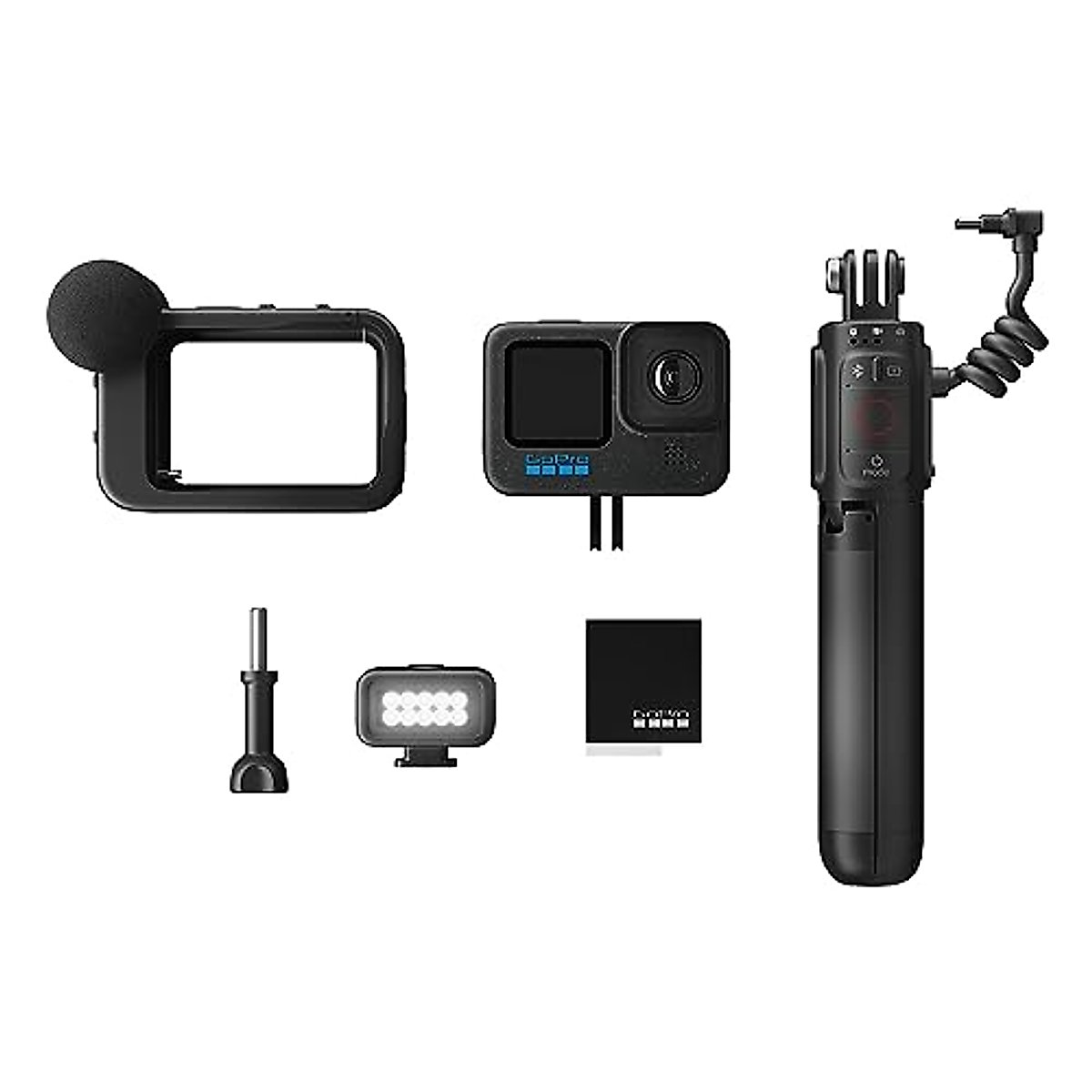 GoPro HERO12 Black Creator Edition - Includes HERO12 Black , Volta (Battery Grip, Tripod, Remote), Media Mod, Light Mod, Enduro Battery, and Carrying Case