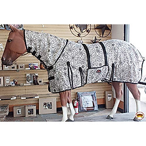 HILASON 69 Inches Horse Fly Sheet Ultra Violet Rays Protect Mesh Bug Mosquito Summer Spring | Fly Sheet | Horse Turnout Sheet | Fly Sheet for Horses | Bug and Mosquito Protection | Fly Sheet for Horse