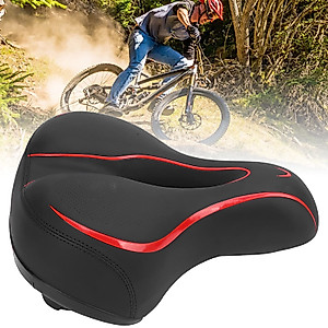 Bicycle Saddle Pad,Bike Seat Cover , Bike Saddle Cushion, Shock Absorption Bicycle Saddle Cushion Padwith Reflective Strip for Exercise, Mountain, Road, Stationary Spin Bike, Bike Seat Cover ,Bic