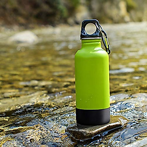 Hydro2Go Protective Silicone Boot Sleeve For Hydro Flask 12-40 oz and Other Sport Water Bottle, Flex Bottle Bottom Cover, Anti-Slip, Anti-Scratch, Anti-Collision, BPA Free Bumper. (black, 12 to 24 oz)