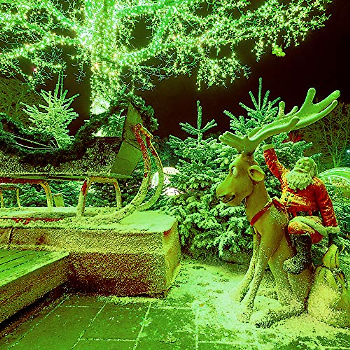 HOME LIGHTING 200 LED 66FT Christmas String Lights, Halloween Fairy Lights with 8 Lighting Modes, String Mini Lights Plug in for Indoor Outdoor Tree Garden Wedding Party Decoration, Green