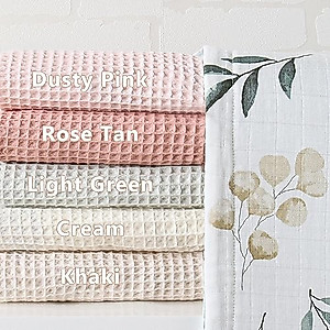 YourFavorite | Baby Blankets Muslin Swaddle Newborn Swaddle Double-Sided Neutral Receiving Blanket Muslin Front Waffle Back Security Crib Small Blanket (Teddy Bears)