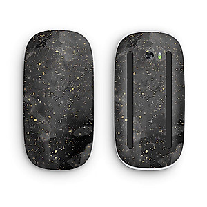 Design Skinz Karamfila Watercolor & Gold V10 Vinyl Decal Compatible with The Apple Magic Mouse 2 (Wireless, Rechargable) with Multi-Touch Surface