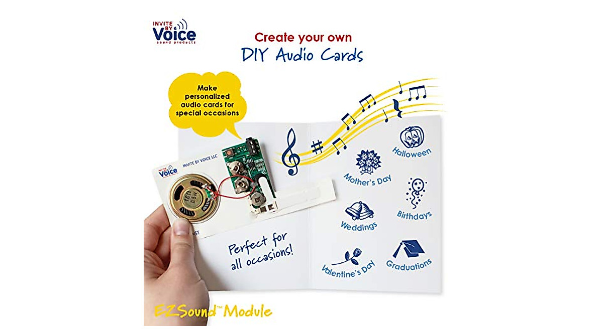 EZSound Module for DIY Audio Cards – Record 120 Secs of Clear Sound