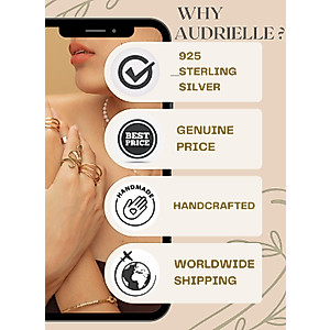 AUDRIELLE 925 Sterling Silver Ring, Mystic Rainbow Topaz Pear Shape Handmade Gemstone, Adjustable