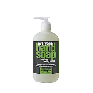 Everyone Liquid Hand Soap, 12.75 Ounce (Pack of 1), Spearmint and Lemongrass, Plant-Based Cleanser with Pure Essential Oils