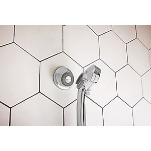 Moen Chrome Remote Dock for Magnetix Removable Handshowers with Included Wall Bracket or Permanent Waterproof Adhesive Options, 186117