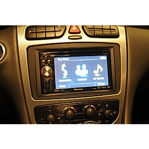 Double Din Aftermarket Radio Stereo Installation Dash Kit + Wire Harness & Antenna Adapter Fits 2001-2004 C Class 2002-2004 G Class