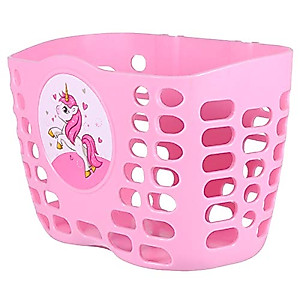 Toyvian Girls Bike Basket Kids Scooter Basket 2 kids basket basket for bike kids bike basket Cute Cartoon Storage Basket