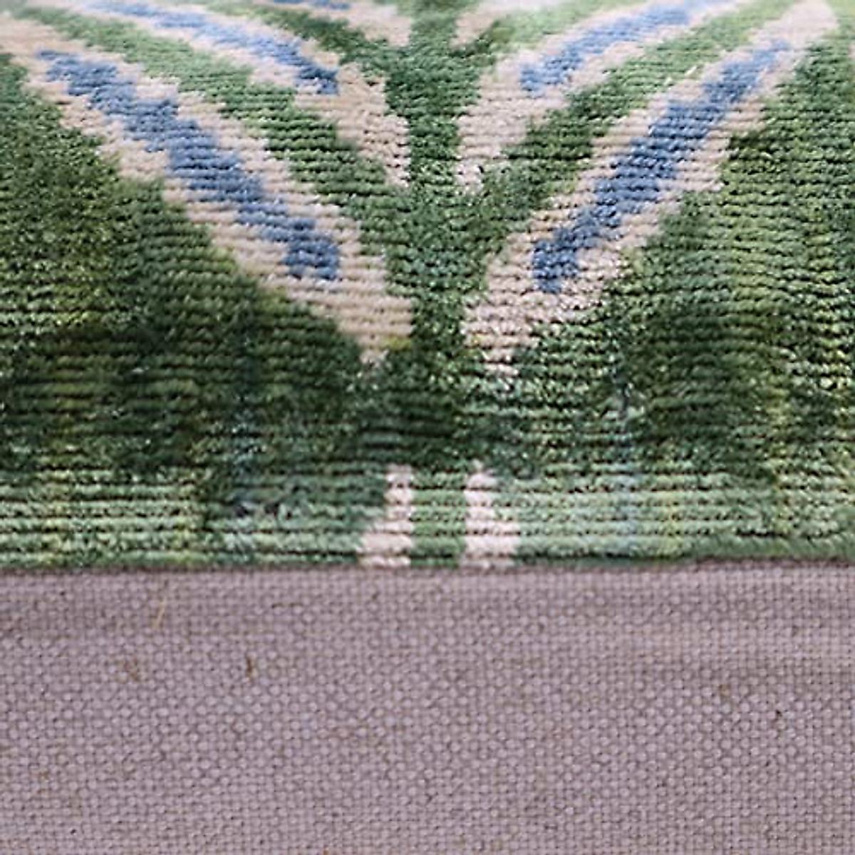 CANVELLO-Exquisite  Down Pillow/Throw Cushion: Feather Pillows Elegance & Art | Iconic Throw Pillows with Ikat Design  | Soft Velvet Silk   (20" x 20”)