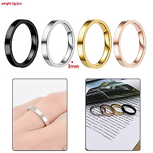HSQYJ Stainless Steel Crystal Band Rings Set Elegant Multi Row Cubic Zirconia Wedding Engagement Promise Statement Ring Fashion Jewelry for Women Men