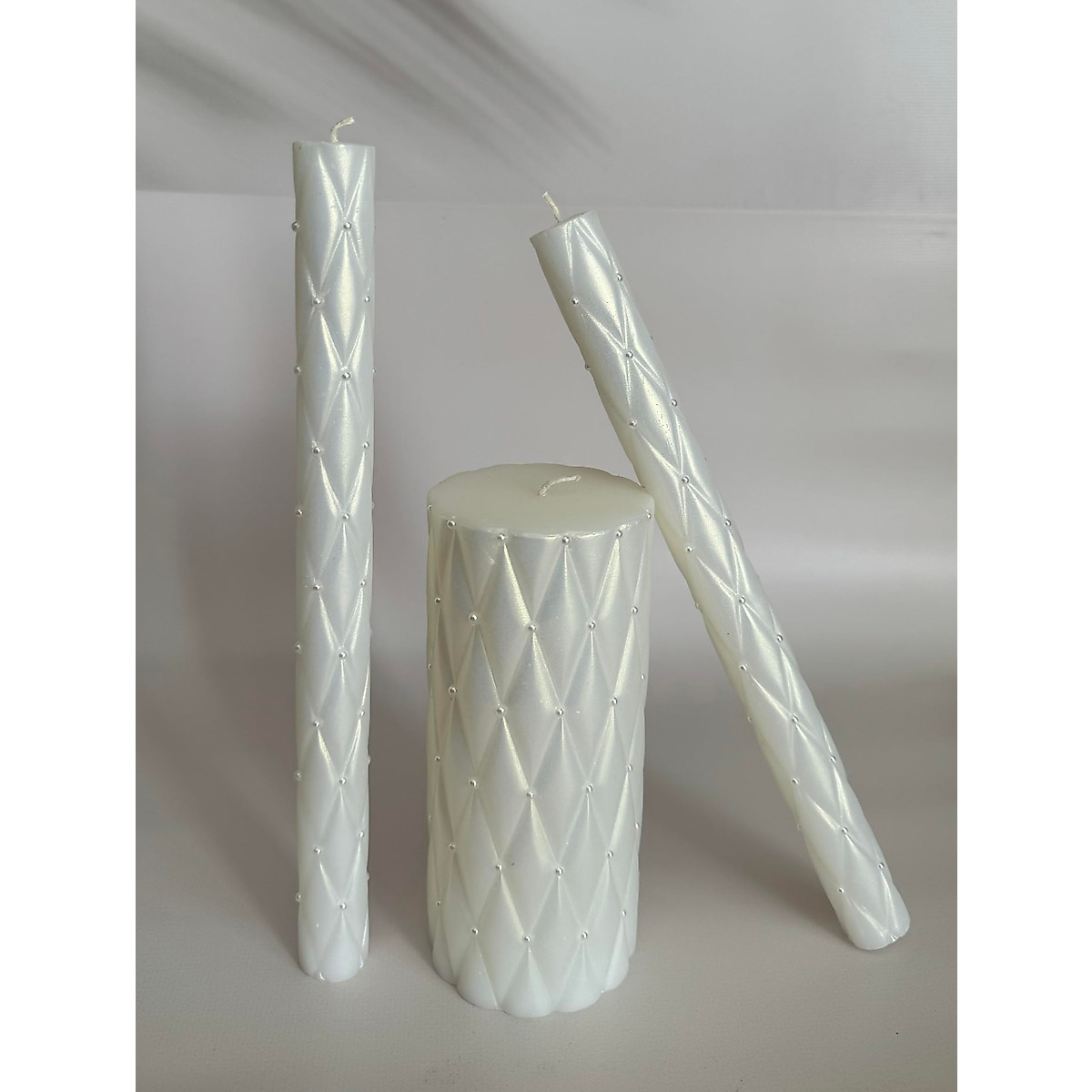 Magik Life Unity Candle Set for Wedding - Wedding Unity Set for Reception and Ceremony - Candle Sets - 6 Inch Pillar and 2 * 10 Inch Tapers