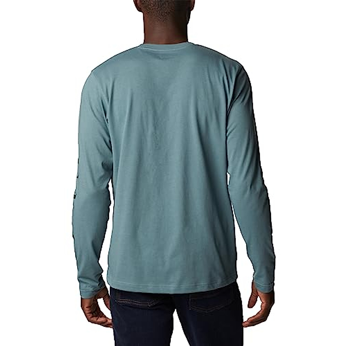 Columbia Men's Thistletown Hills Long Sleeve Logo Tee, Metal, Large