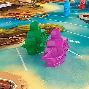 Jamaica Board Game (New Edition) - Family-Friendly Pirate Racing Game, Strategy Game for Kids & Adults, Ages 8+, 2-6 Players, 30-60 Minute Playtime, Made by Space Cowboys