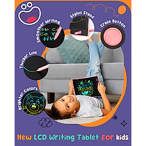 ORSEN Colorful 8.5 Inch LCD Writing Tablet for Kids, Electronic Sketch Drawing Pad Doodle Board, Toddler Travel Learning Educational Toys Activity Games Birthday Gifts for 3 4 5 6 7 8 Year Old Girls