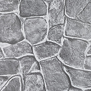 Yifely Grey Rock Stone Decorative Shelving Paper Vinyl Shelf Liner Living Room Wall Sticker Easy to Use 17.7inch by 9.8 Feet