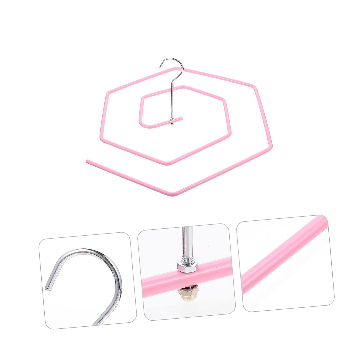 Alipis Stainless Steel Revolving Clothes Round Bed Sheets Round Blanket Indoor Clothes Drying Rack Clothes Drying Rack Folding Indoor Laundry Racks for Drying Clothes Clothesline Outdoor