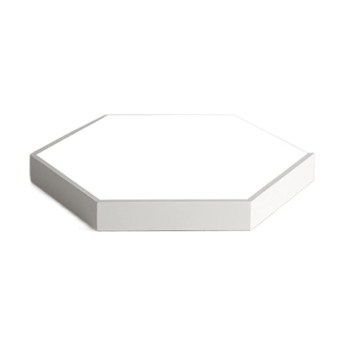 COSFEEL Dimmable LED Flush Mount Ceiling Light Simple Hexagon Panel Light Modern Surface Mount Ceiling Lamp with Remote Close to Ceiling Light Fixture for Kitchens, Aundry, Bedrooms