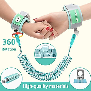 Dream Roca Baby Anti-Lost Belt,1PCS 2m Child Baby Toddler Reins Safety Strap Leash Walking Hand Belt Elastic Wire Rope Fluorescent and Security Lock Travelling Helper,for Toddlers Kids Children