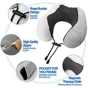 Neck Pillow Cover, Travel Neck Pillow Cover, Travel Neck Pillow Case Cover, U Shaped Neck Pillow Washable Cover, Airplane Pillow Cover (Only Pillow Covers, no Filler)