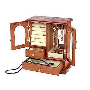 n/a Jewelry Display Storage Foldable Case For Wedding Ring Bracelet Earrings Necklace Jewellery Gift Organizer Box ( Color : 2 , Size : As the picture shows )