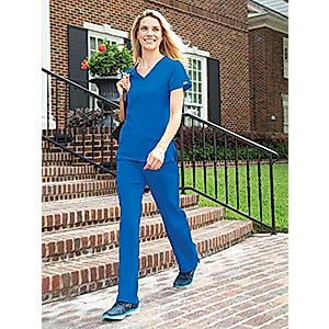 Med Couture Women's 'Activate' Flow Scrub Pant, Black, Large