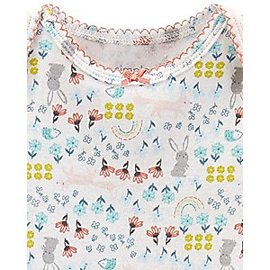 Simple Joys by Carter's Baby Girls' 5-Pack Long-Sleeve Bodysuit, Dots/Floral/Hearts/Owl, 0-3 Months