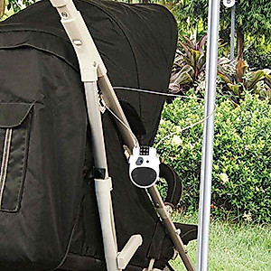Combination Lock Cable Lock Padlock with 3 Digit Numeric Code, 80CM Extendable Cable, Heifer Shape, Customized Safety Lock for Suitcase Stroller Luggage Laptop(Silver)